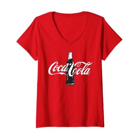 Amazon | Tops | Coca Cola Single Glass Bottle Vneck Tshirt | Poshmark